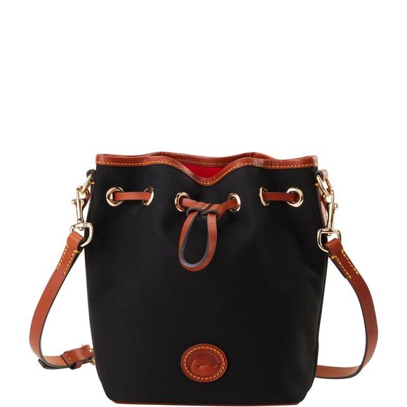 Dooney & Bourke | Bags | Dooney Bourke Nylon Small Drawstring Shoulder ...